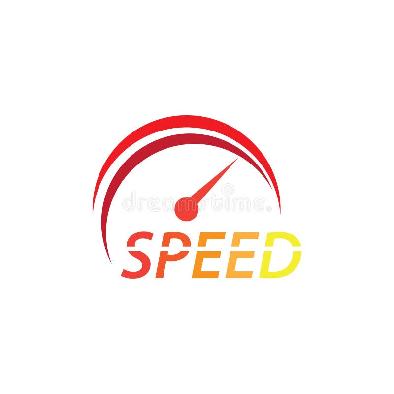 Fast speed stock vector. Illustration of symbol, white - 205083273