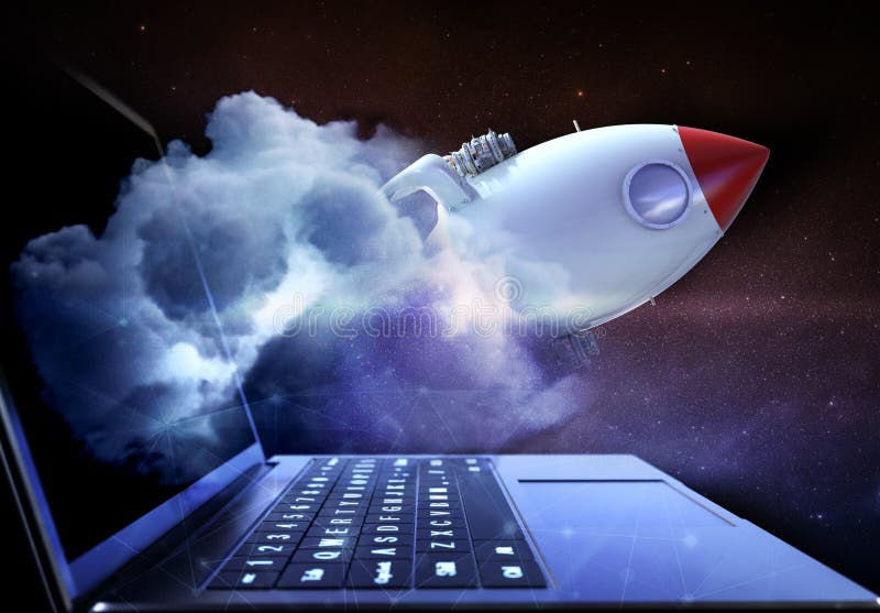 Fast Speed Technology Concept Stock Illustration - Illustration of ...