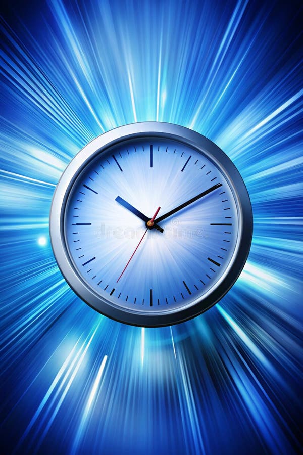 Fast Speed Times Clock Business Working Hours Moving Concept Stock ...