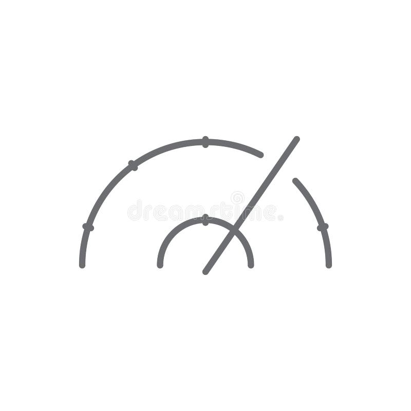 Fast speedometer icon stock illustration. Illustration of icon - 266170631