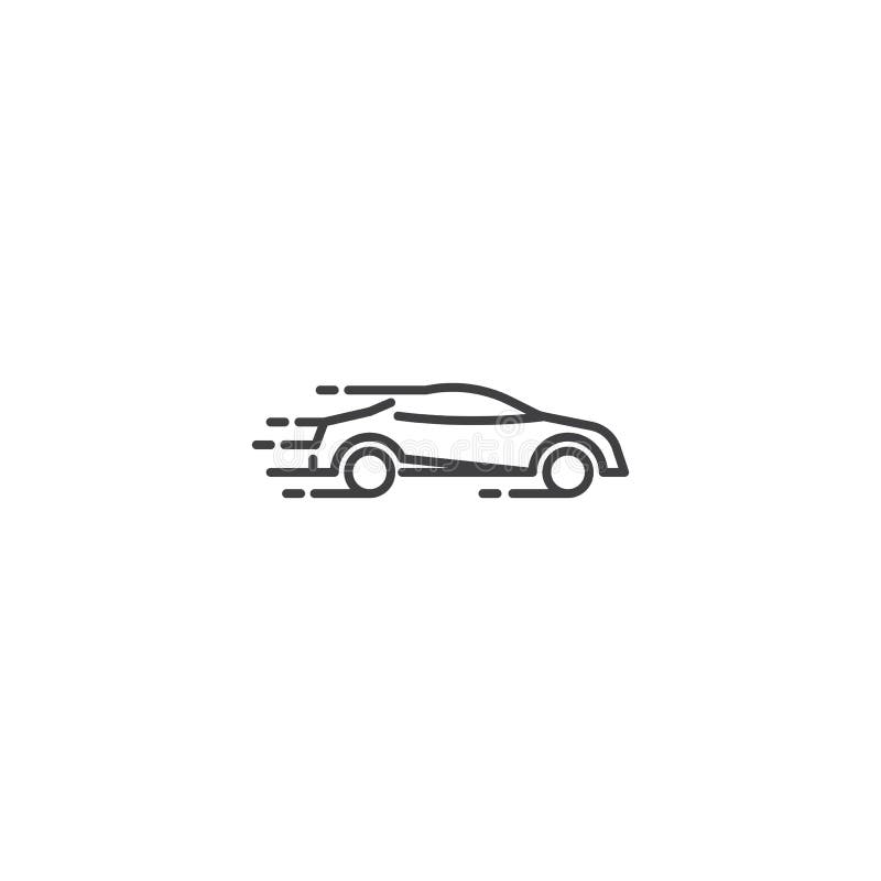 Fast Sport Car. Vector Logo Icon Template Stock Vector - Illustration ...