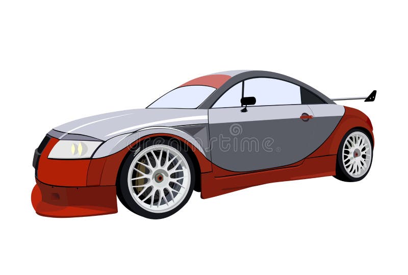 Fast sport racing car stock vector. Illustration of exclusive - 27408873