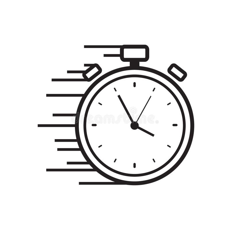 Fast Stopwatch Icon. Vector Illustration Decorative Design Stock Vector ...