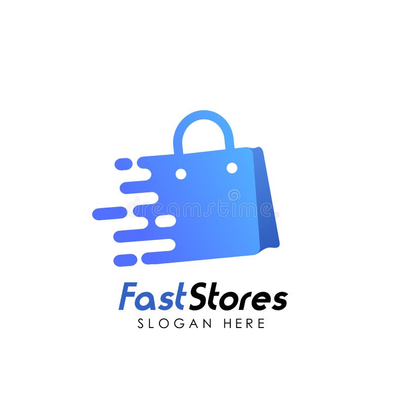 Fast Shopping Logo Icon Design. Lets Shopping Logo Designs Template ...