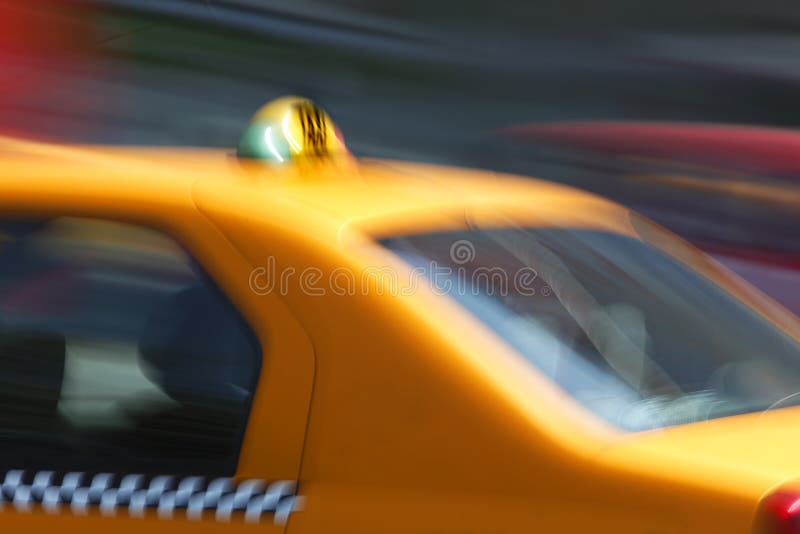 Fast Taxi Transport Abstract Stock Image - Image of transportation ...