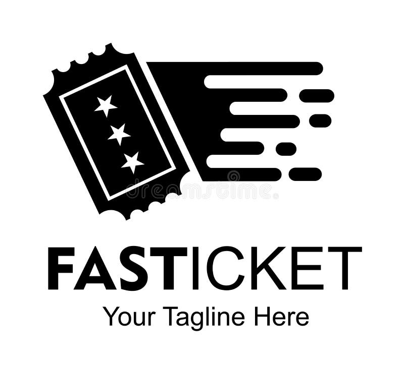 Fast Ticket Logo Templet Design Vector Illustration Stock Vector ...