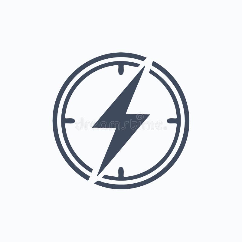 Fast Time Clock Icon. a Modern and Minimalist Icon Representing Speed ...