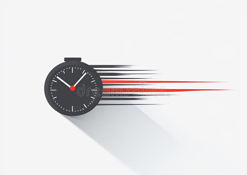 Fast Time Clock Speed Motion Blurred Abstract Background Stock ...