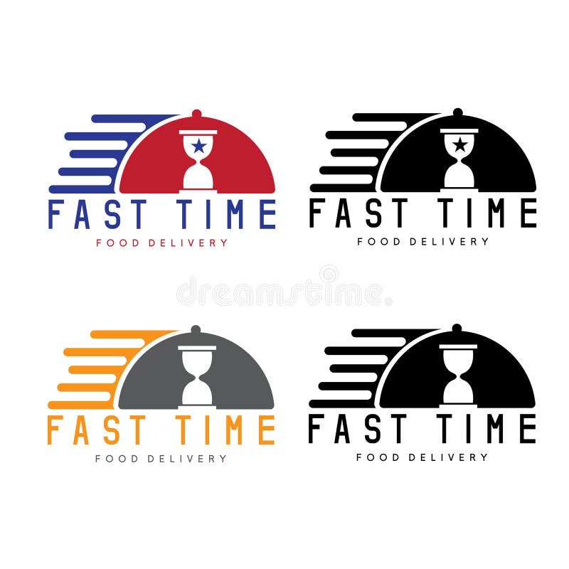 Fast Time Delivery with Cloche Vector Design Stock Vector ...