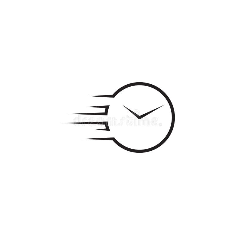Fast Time Icon Logo Design stock vector. Illustration of stopwatch ...