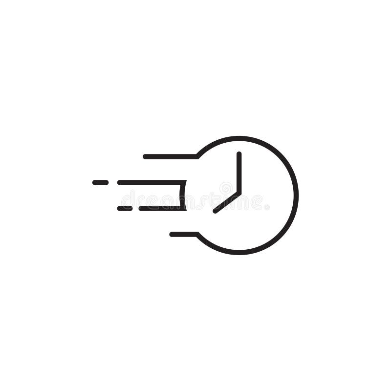 Fast Time Icon Logo Design stock vector. Illustration of icon - 182315667
