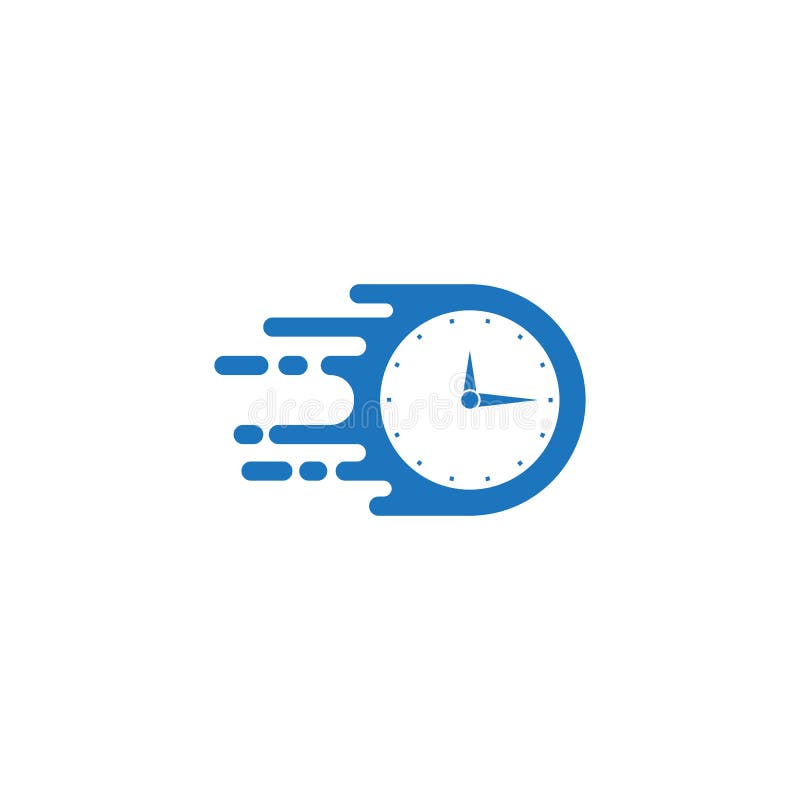 Fast Time Icon Logo Design stock vector. Illustration of delivery ...
