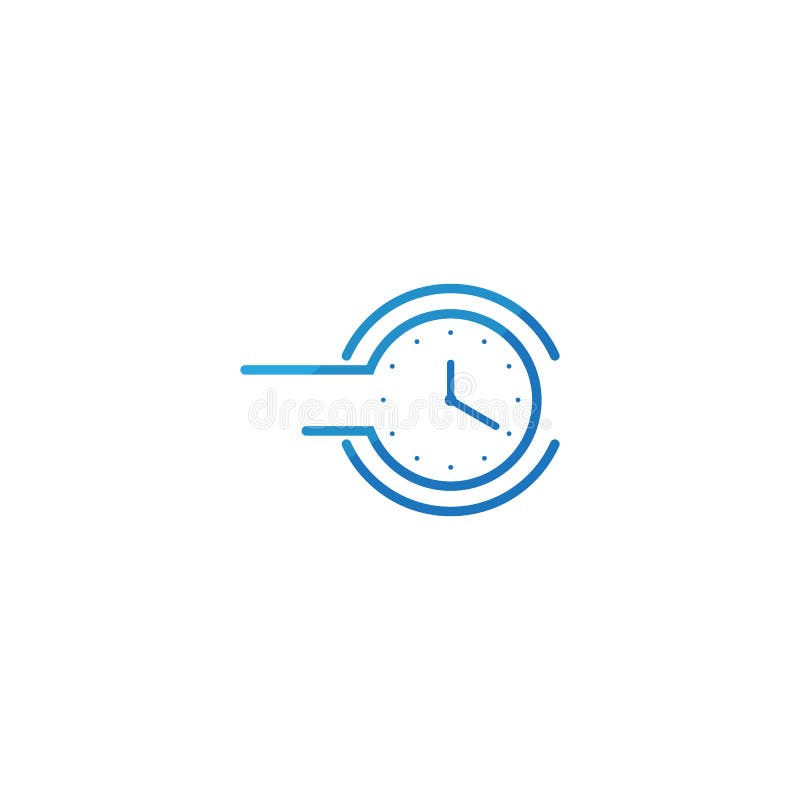 Fast Time Icon Logo Design stock vector. Illustration of management ...