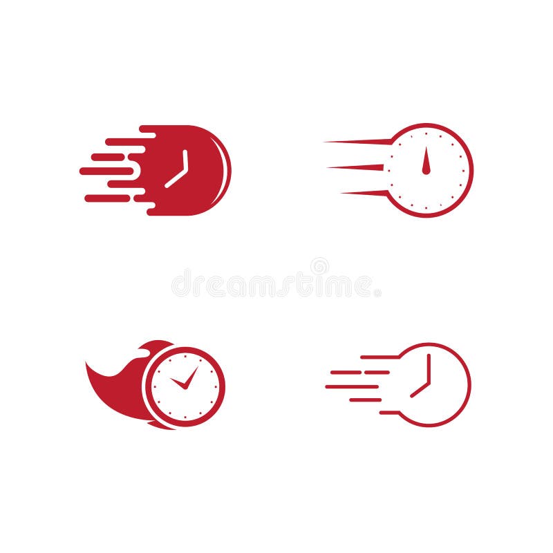 Fast Time Icon Logo Design stock vector. Illustration of fast - 182415904