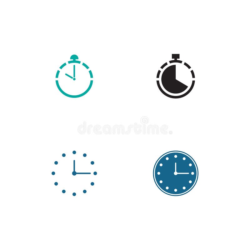 Fast Time Icon Logo Design stock vector. Illustration of management ...