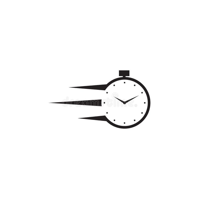 Fast Time Icon Logo Design stock vector. Illustration of speed - 182415928