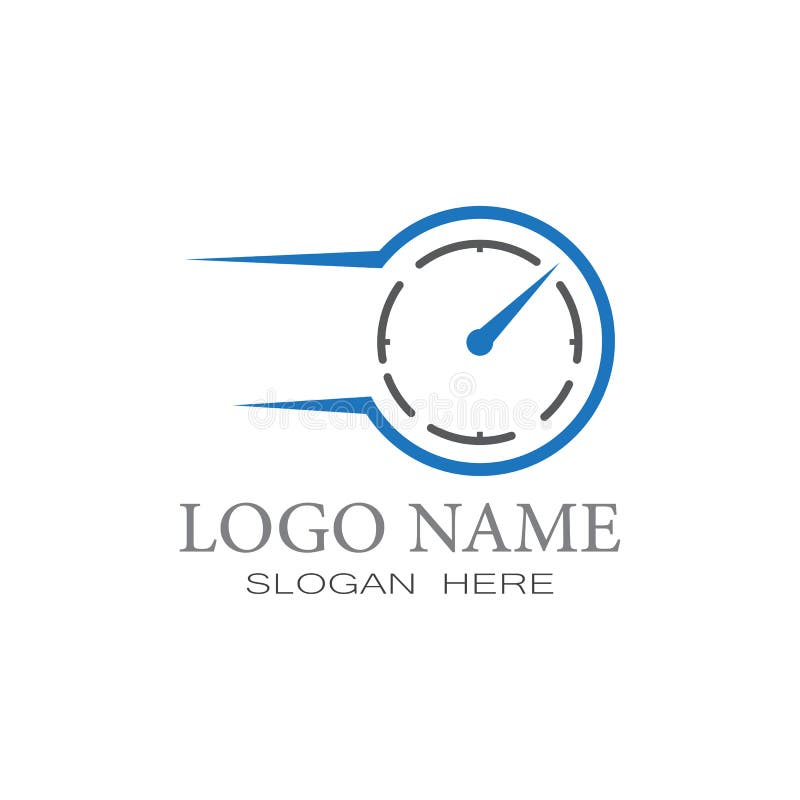 Fast Time Icon Logo Design Vector Stock Vector - Illustration of design ...