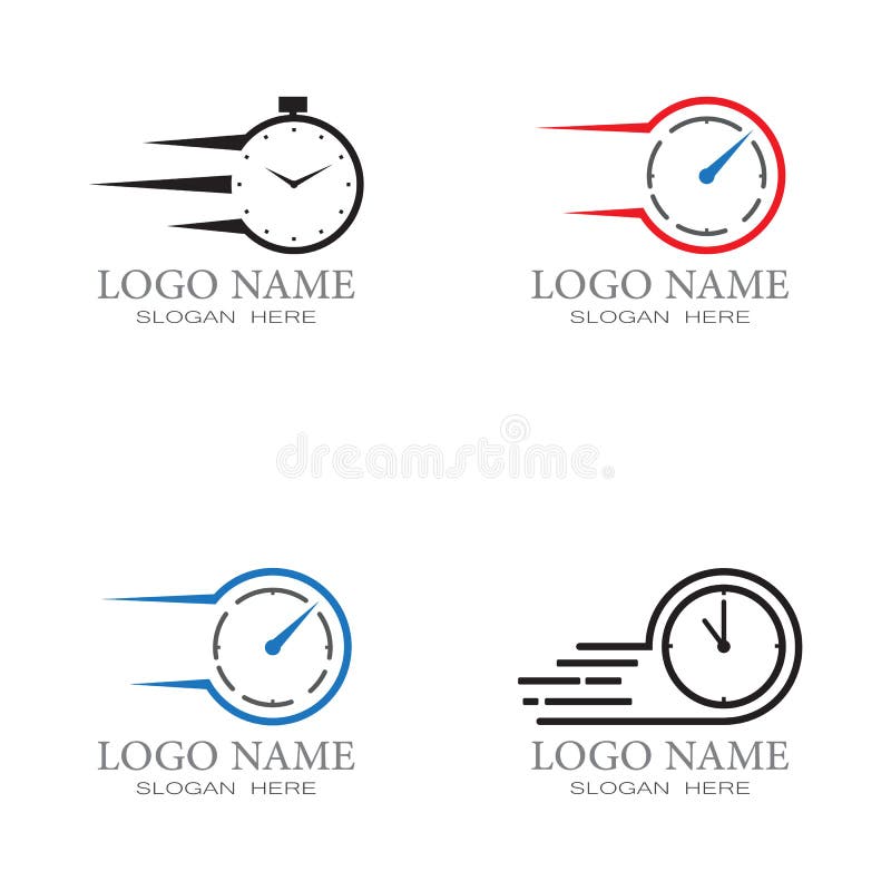 Fast Time Icon Logo Design Vector Stock Vector - Illustration of icon ...