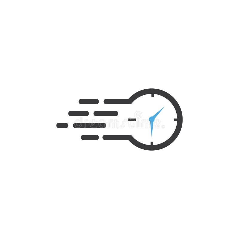 Fast Time Icon Logo Design Vector. Stock Vector - Illustration of watch ...