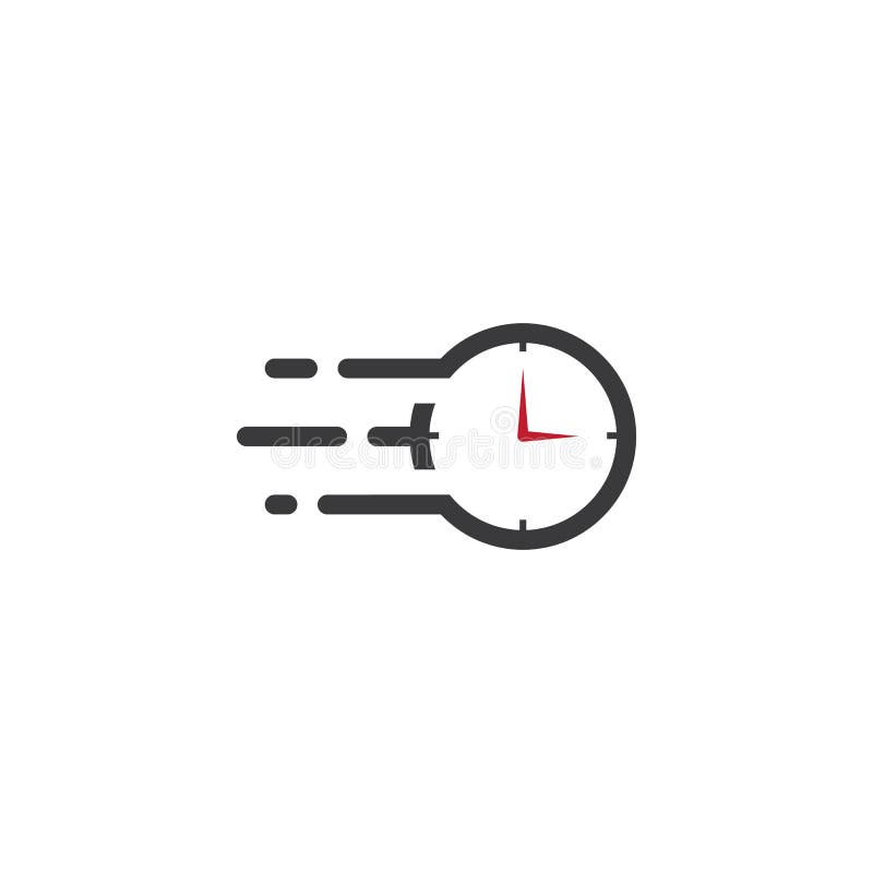 Fast Time Icon Logo Design Vector. Stock Vector - Illustration of fast ...