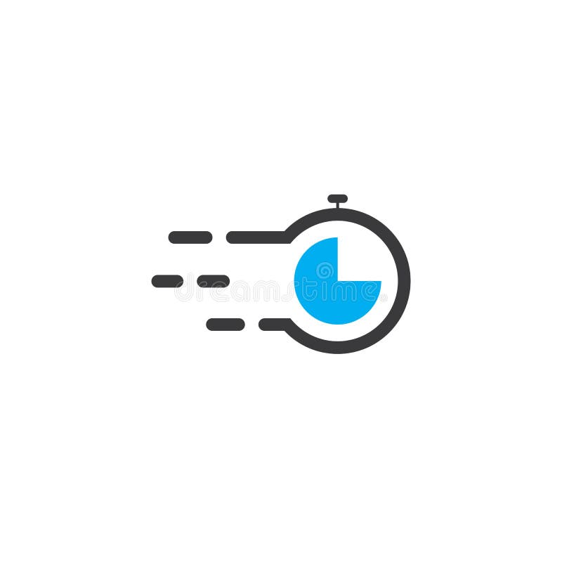 Fast Time Icon Logo Design Vector. Stock Vector - Illustration of ...