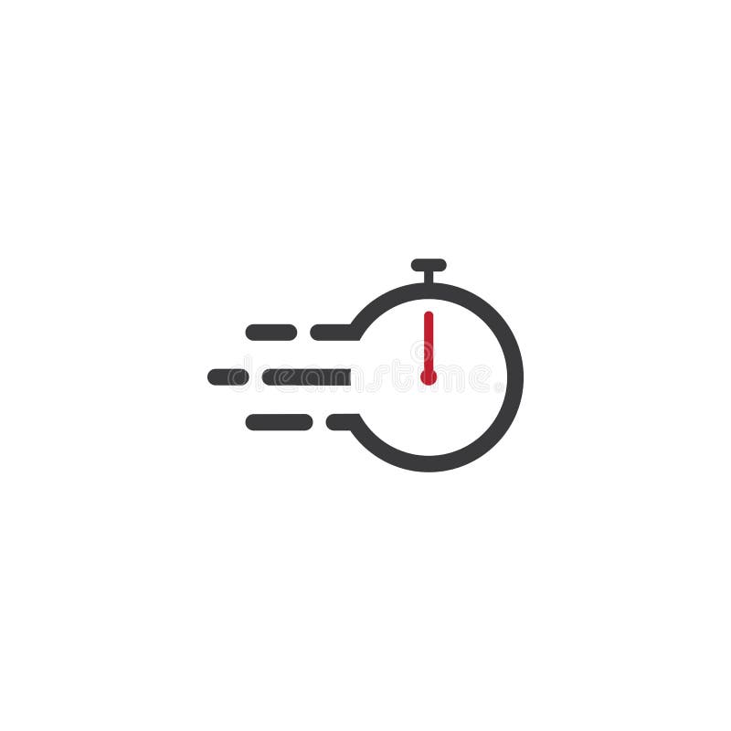 Fast Time Icon Logo Design Vector. Stock Vector - Illustration of ...