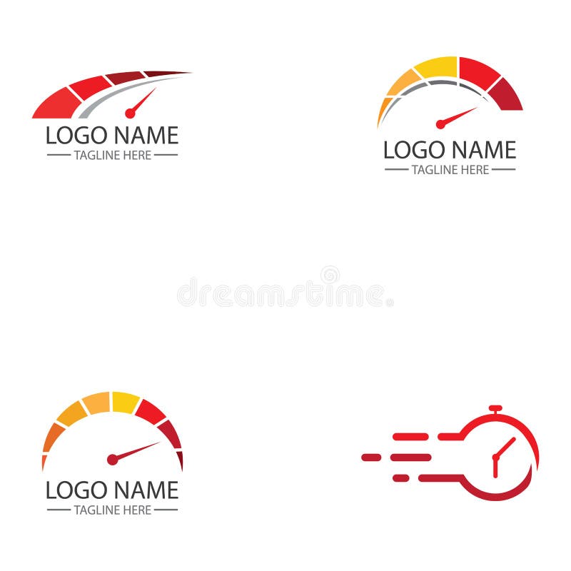 Fast Time Icon Logo Design Vector. Stock Vector - Illustration of ...