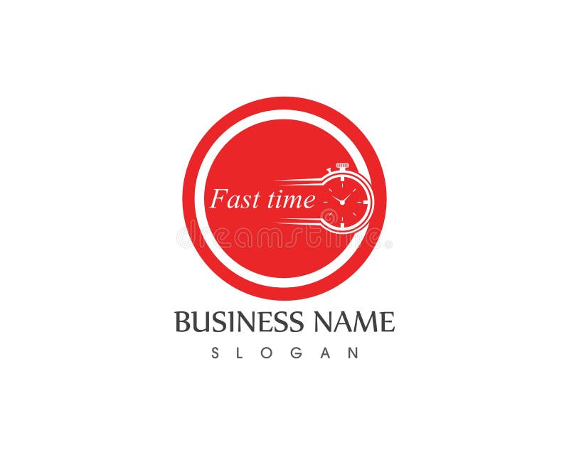 Fast Time Logo Design Concept Stock Vector - Illustration of organizer ...