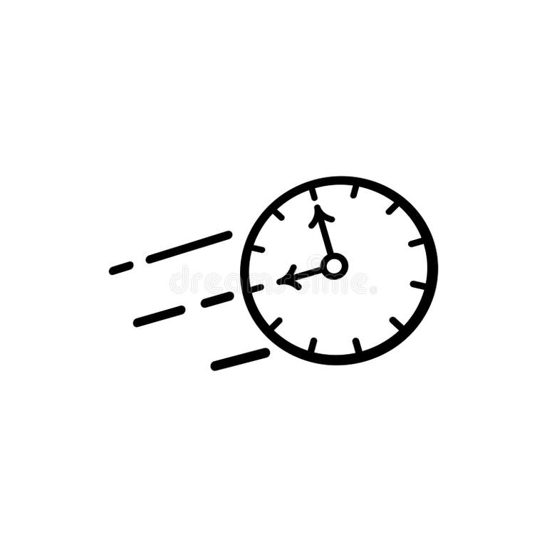 Fast time logo icon stock vector. Illustration of arrow - 376482029