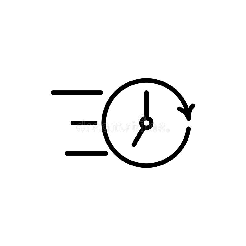 Fast time logo icon stock vector. Illustration of service - 376482031