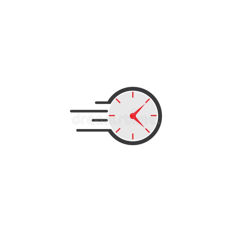 Fast Time Logo Icon Vector Template. Stock Vector - Illustration of ...