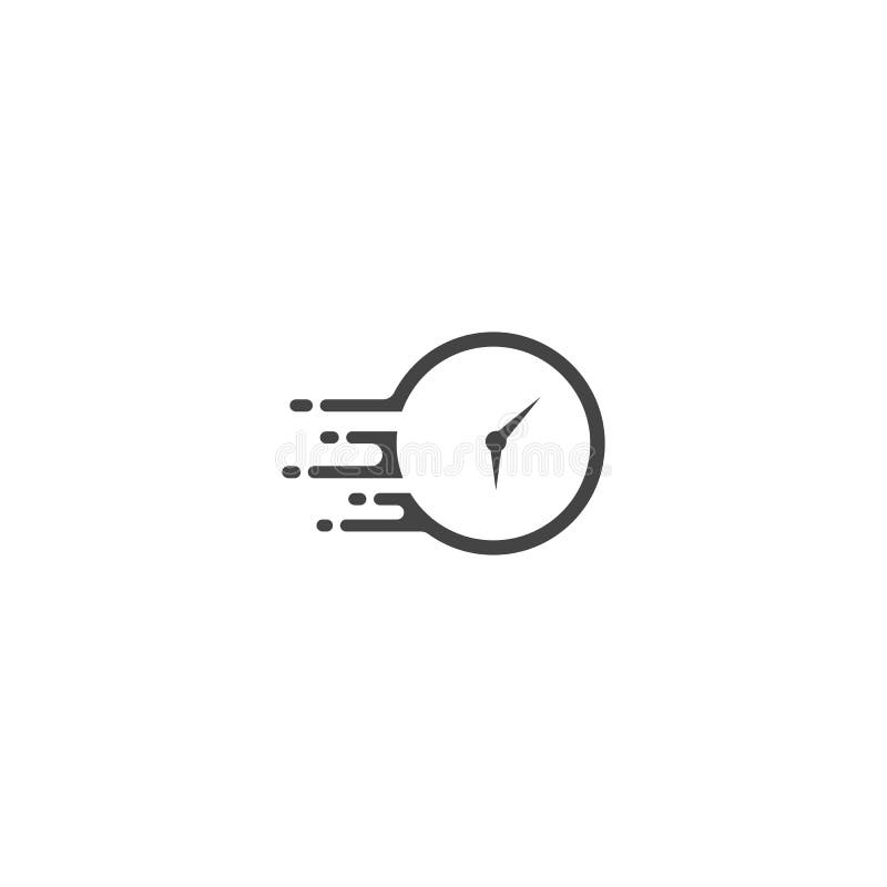 Fast Time Icon Logo Design Vector. Stock Vector - Illustration of fast ...
