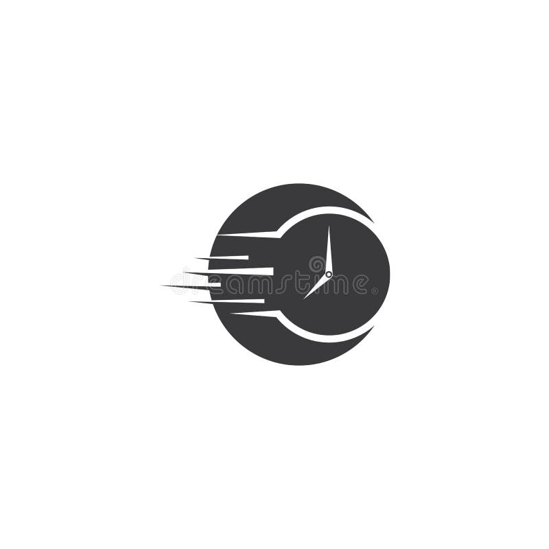 Fast Time Logo Template Vector Symbol Stock Illustration - Illustration ...