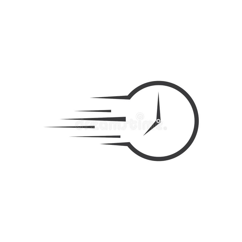 Fast Time Logo Template Vector Symbol Stock Illustration - Illustration ...