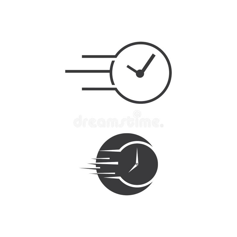 Fast Time logo vector stock vector. Illustration of hour - 121378585