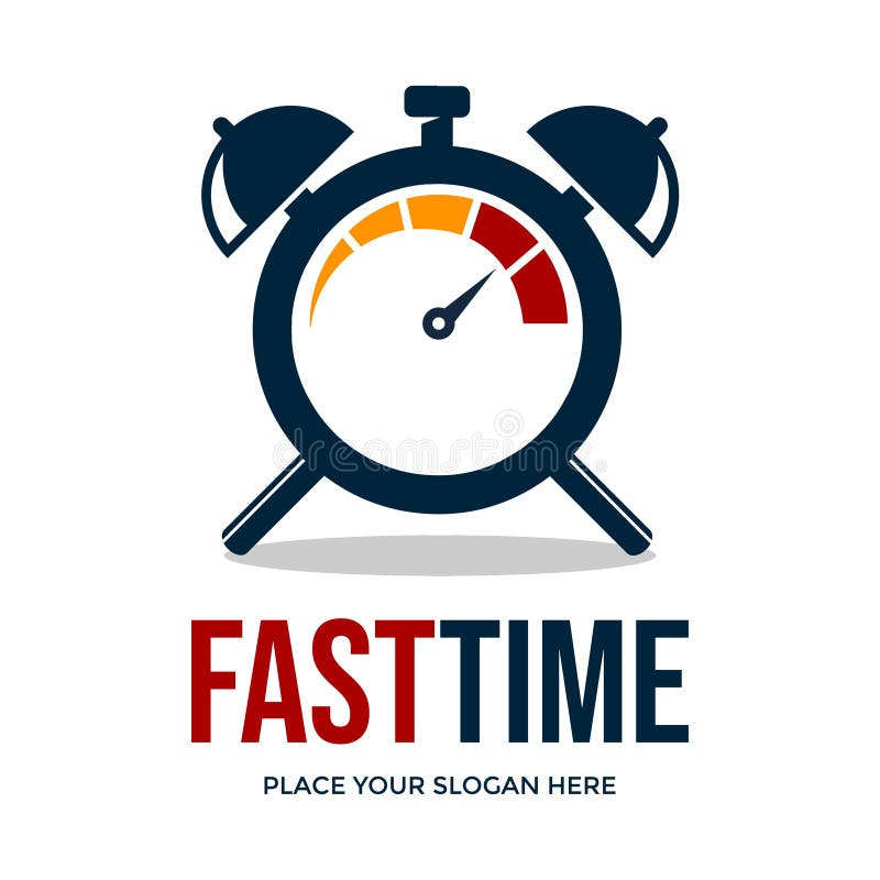 Fast Time Logo Vector stock vector. Illustration of alarm - 263516113