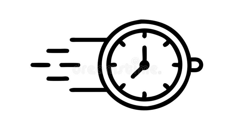 Fast Time Speedometer Icon for Efficiency and Quickness, Vector Design Generative AI Stock ...