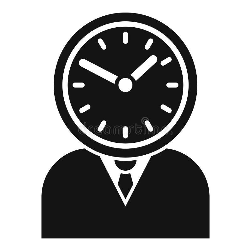 Fast Timer Work Icon Simple Vector. Night Busy Stock Vector ...