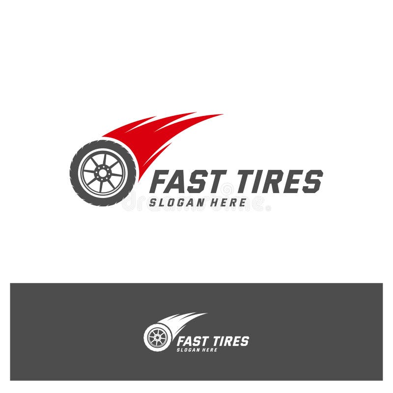 Fast Tire Logo Vector Icon Illustration Design Template Stock Vector ...
