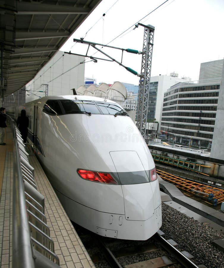 Shinkansen Bullet Train in Japan Stock Image - Image of signal, travel ...