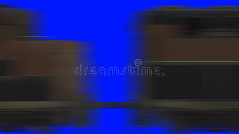 Fast Train Passing Fast on a Blue Screen Stock Video - Video of ...