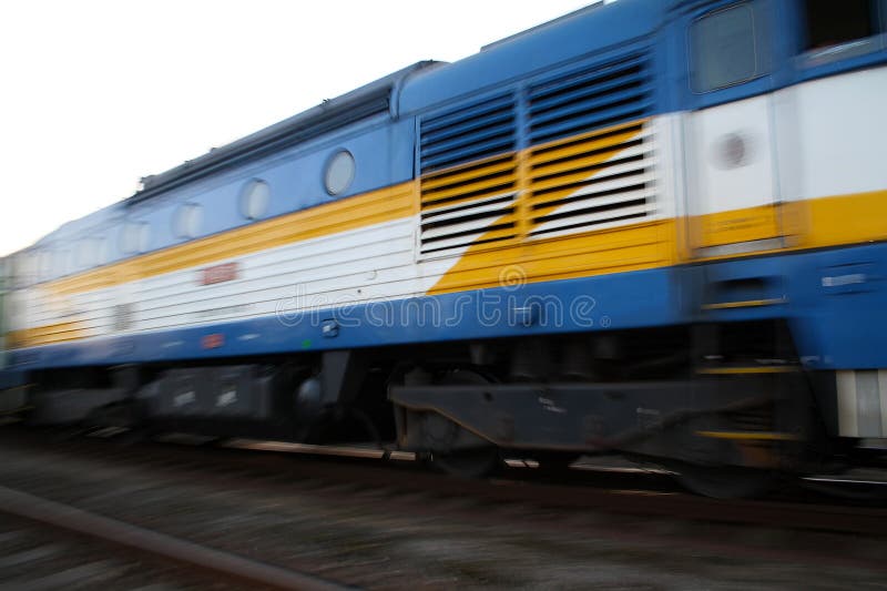 Fast Train Passing on Railway Station Editorial Image - Image of ...