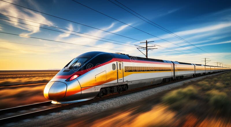 Train on the Rails, Train on the Railway, Train in Motion, Train on the ...