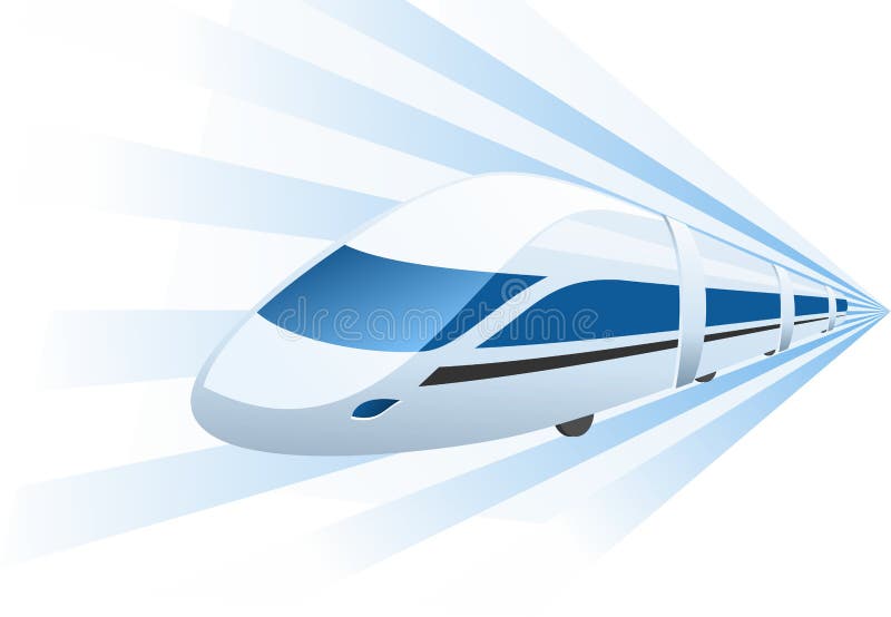 High Speed Clipart Premium Vector | Highspeed Train Concept