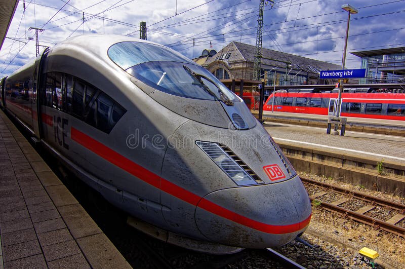 Fast train at the station editorial stock image. Image of high - 153840479