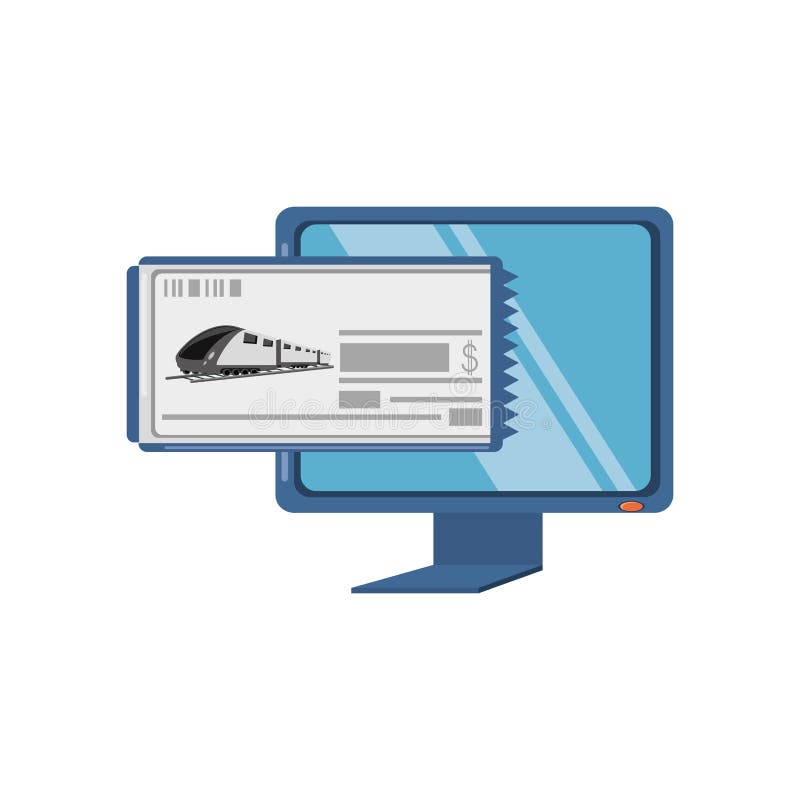 Ticket computer symbol stock vector. Illustration of brain - 98871582