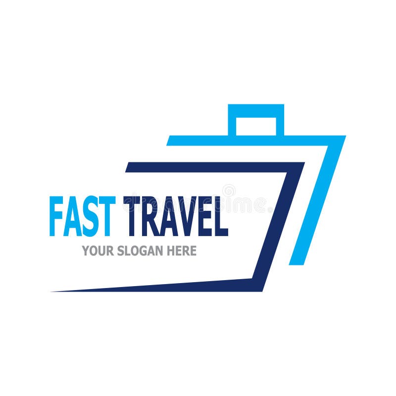 Fast Travel Agency Icon Vector Template Illustration Stock Vector ...