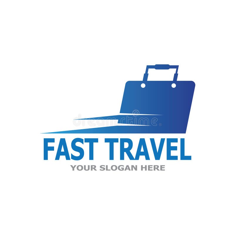Fast Travel Agency Icon Vector Template Illustration Stock Illustration ...