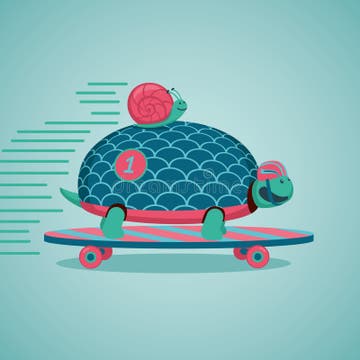 Turtle Skateboard Stock Illustrations – 127 Turtle Skateboard Stock ...
