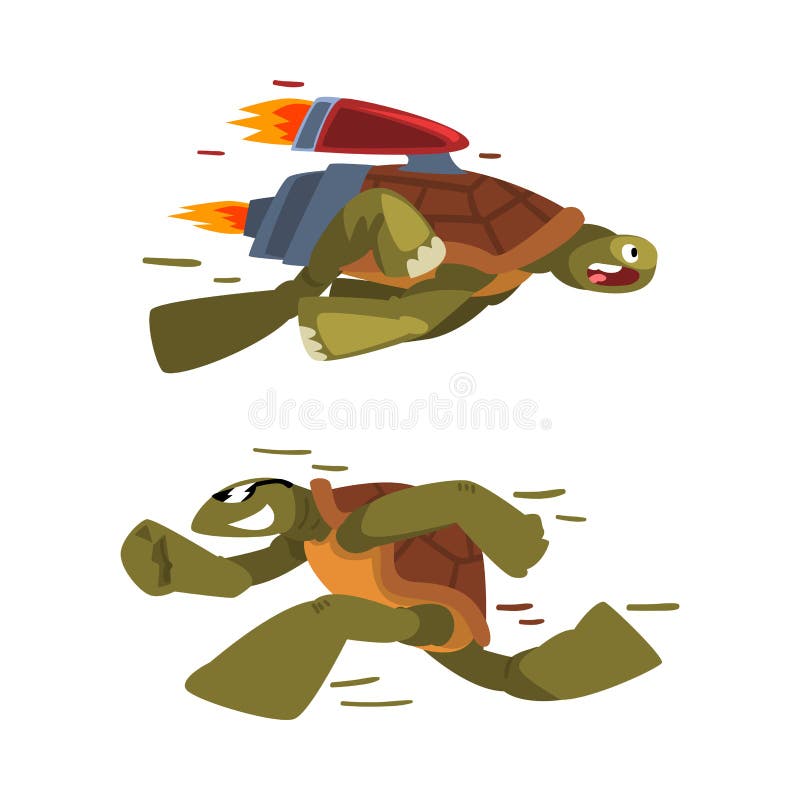 Fast Flying Turtle Stock Illustrations – 51 Fast Flying Turtle Stock ...